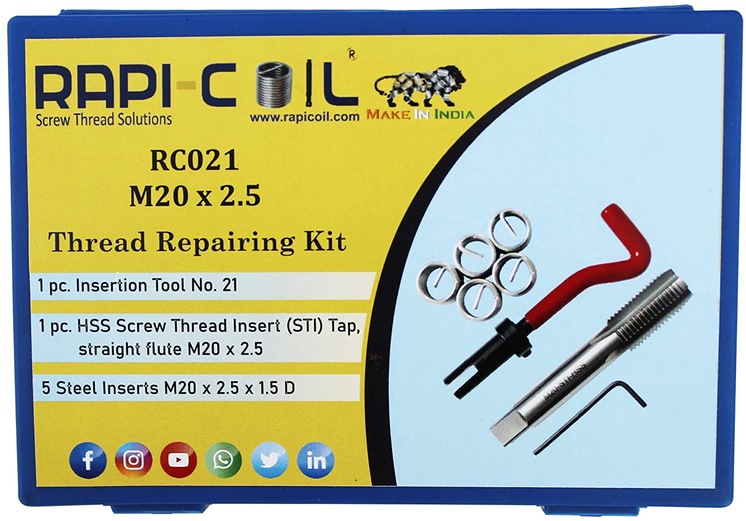 Thread Repairing Kit M20 x 2.5